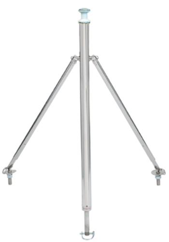 STAINLESS STEEL FIXED HEIGHT SKI TOW PYLON-29"H, For use with 3/4 ...
