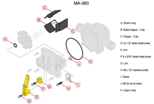 FLOW-RITE Valve repair Kit MPA-060 | Green Bay Propeller & Marine LLC ...