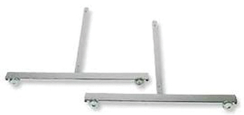 WIRE GRID WALL AND ACCESSORIES-Chrome Grid Wall Display Legs, Pair, 24 ...