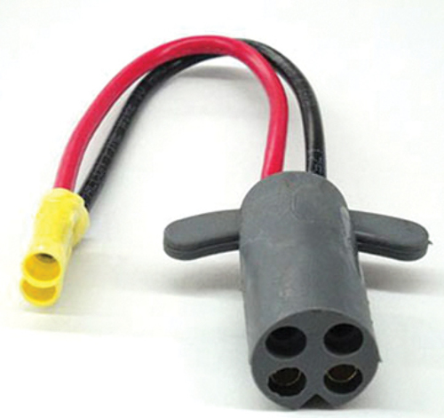 V-GROOVE TROLLING MOTOR PLUG-2-Wire Plug, 10 ga. w/Butt Connectors ...