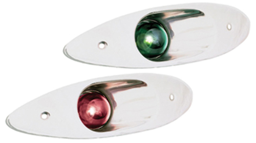 LED FLUSH MOUNT SIDE LIGHTS, Pair of Boat Bow Lights Red/Green | Green ...