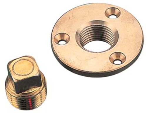 BRONZE GARBOARD DRAIN PLUG 2" DIA-Garboard Drain & Square Head Plug ...
