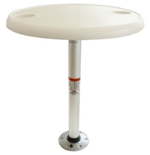 COMPLETE GALLEY TABLE PACKAGE-24" dia. Round Boat Table | Green Bay ...