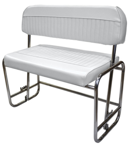 STAINLESS STEEL SWINGBACK SEAT-Swingback Seat, Cuddy Bright white ...