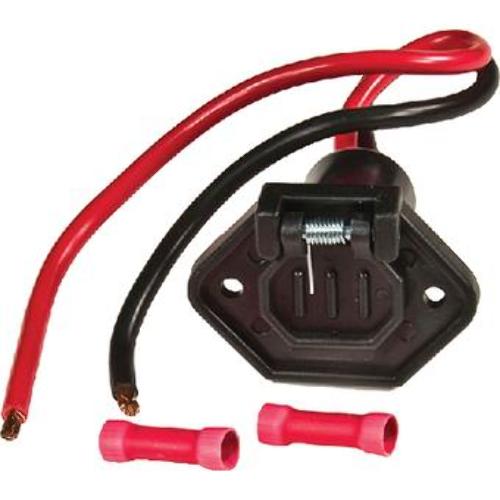 2-Wire 8 Gauge 12 Volt Boat Side Trolling Motor Male Plug | Green Bay ...