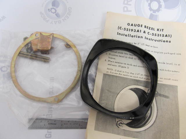 55193A1 78666A1 fits Mercruiser Large Gauge Bezel Sunshade Kit