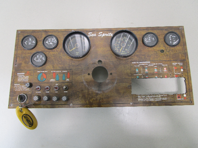 1985 Sea Sprite Boat Continental Mark I Dash Instrument Panel & Gauges