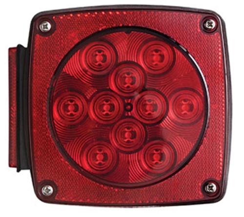 OPTRONICS WATERPROOF LED TRAILER TAIL LIGHT WITH REFLECTORS-6-Function ...