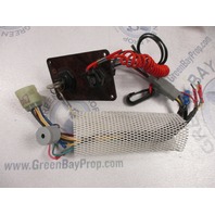 Honda Marine Outboard Igniton Key Switch Dash Panel Wood Grain