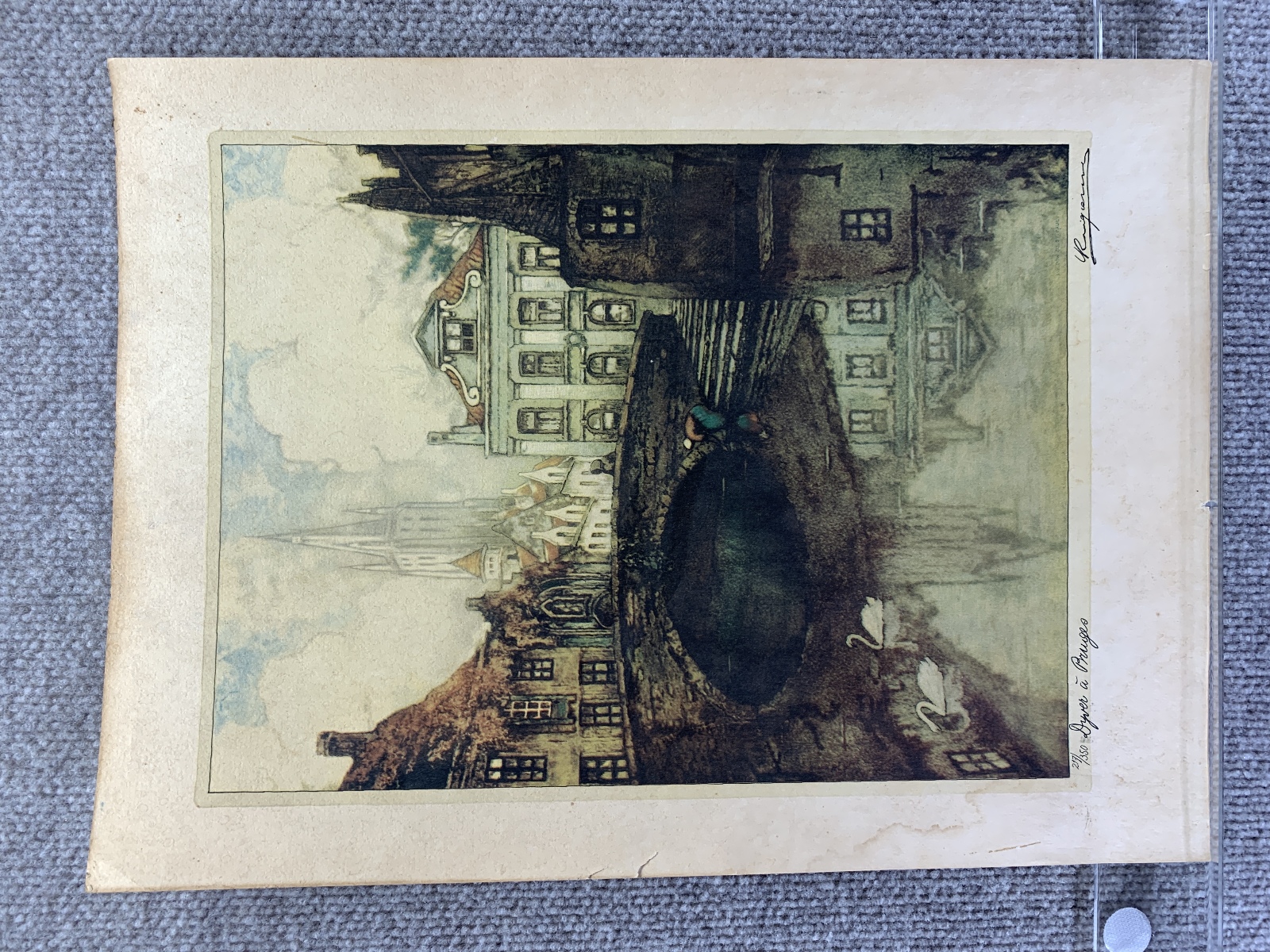 12"x16' Art Print "Dyver a Bruges" signed Louis Rigaux 217/350 | Air ...