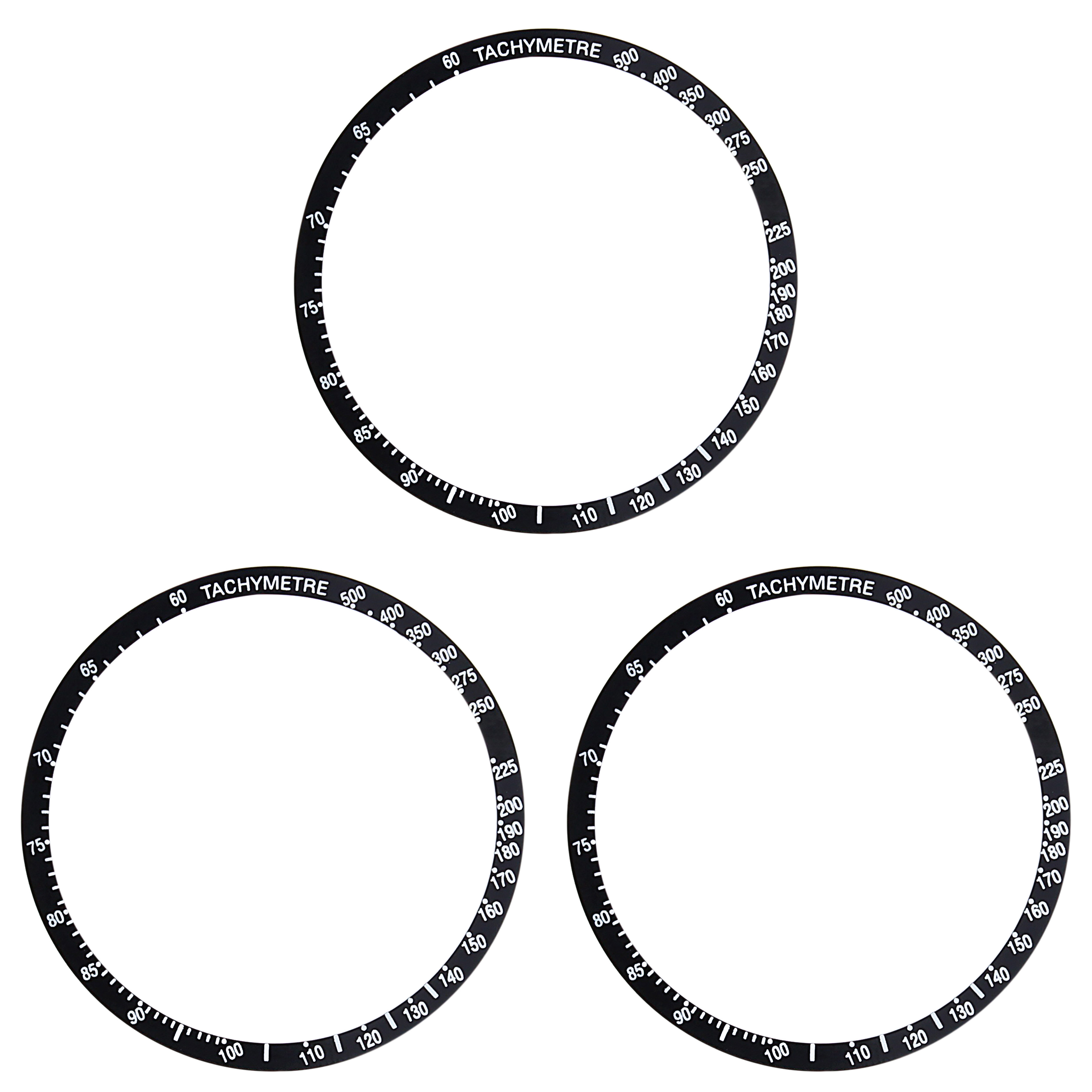 3 Bezel Insert For Omega Speedmaster Watch Movement 321145022145012 Black Ewatchparts 
