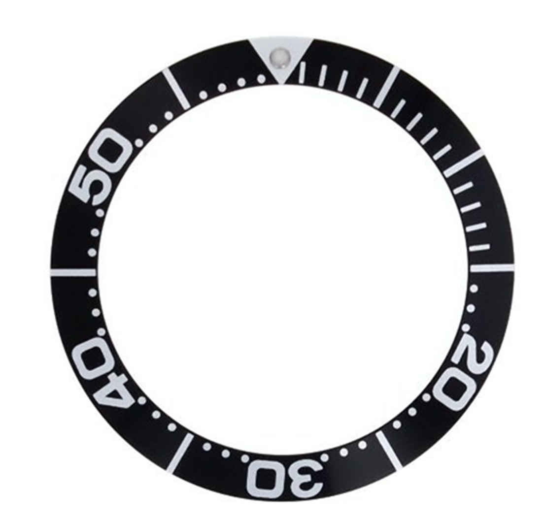 REPLACEMENT BEZEL INSERT BLACK FOR WATCH 43MM X 34MM | eBay