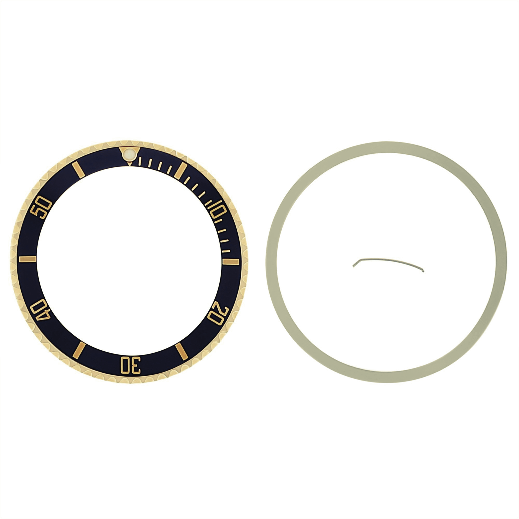 BEZEL+ INSERT FOR ROLEX SUBMARINER 18K REAL GOLD 16800 16613 16618 ...