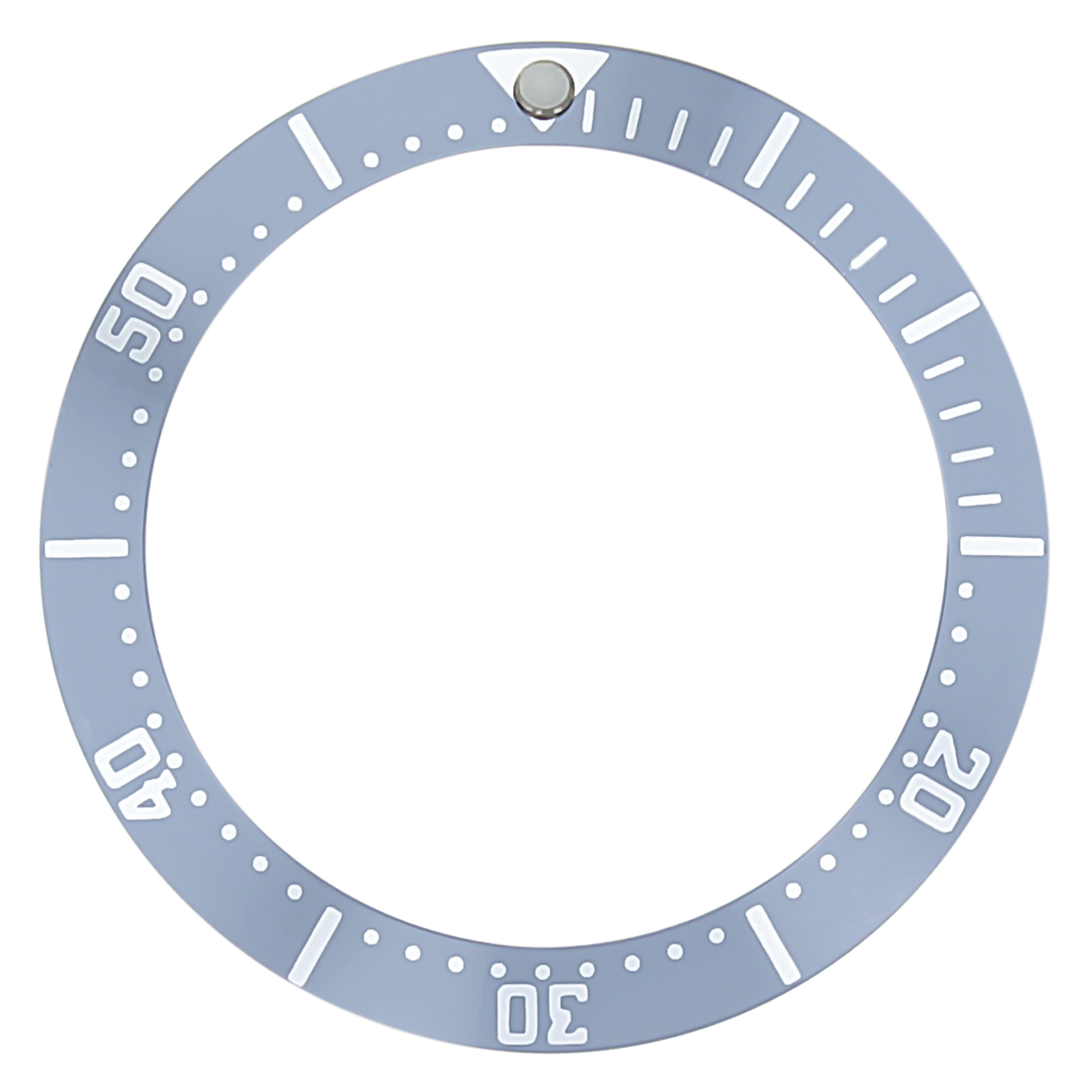 REPLACEMENT BEZEL INSERT BLUE GREY FOR WATCH 33.20MM X 26MM | Ewatchparts