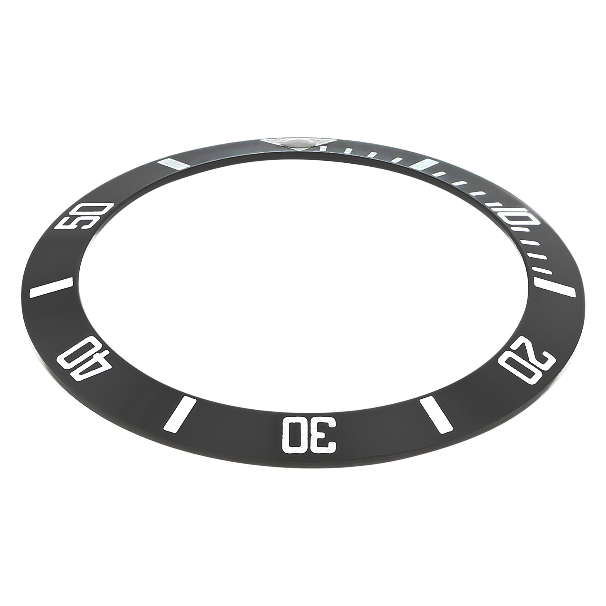 REPLACEMENT BEZEL INSERT SIZE 38MM X 30MM FOR WATCH BLACK | Ewatchparts