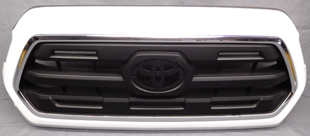 OEM Toyota Tacoma Grille White Without Emblem Surface Scratches 53100 ...