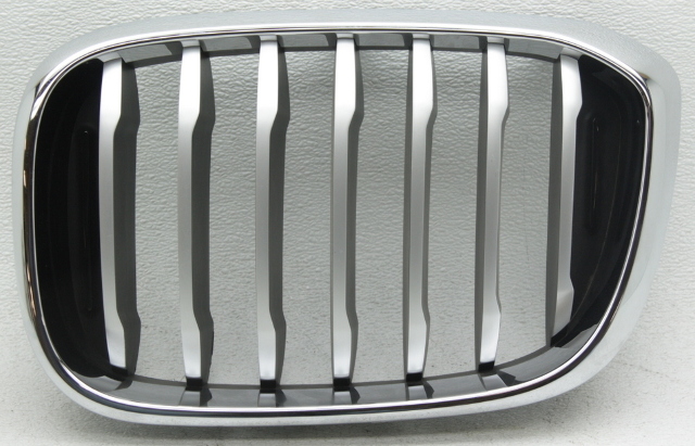 OEM BMW X3 Left Side Grille Insert 51137478669-04 Chrome Trim Titanium ...