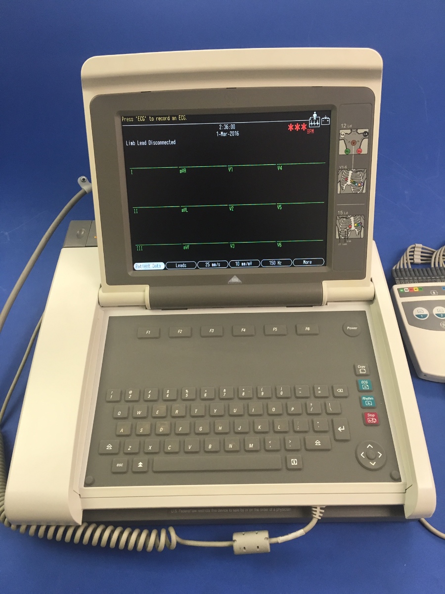 GE MAC5000 ECG EKG Mashine with CAM-14 Acquisition Module ~ 60 day ...