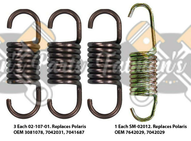 Polaris Indy 400 SKS 400 Classic Snowmobile Exhaust Spring Replacement ...