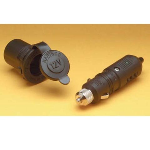 Marinco SeaLink Deluxe 12 Volt Receptacle & Plug Corrosion Resistant ...