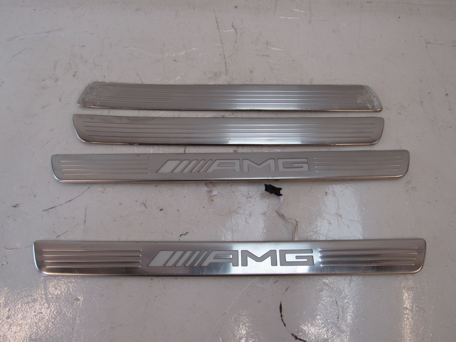 17 Mercedes X166 GLS63 GLS450 trim, door sill plate cover set ...