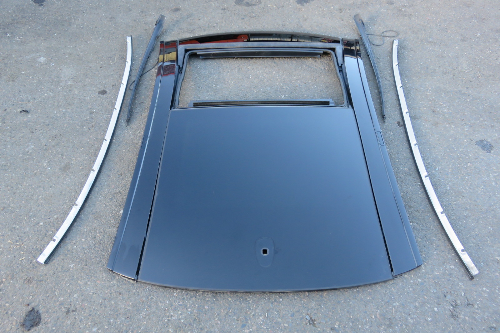 09 Mercedes S63 W221 S550 panoramic sunroof top panorama roof rear ...