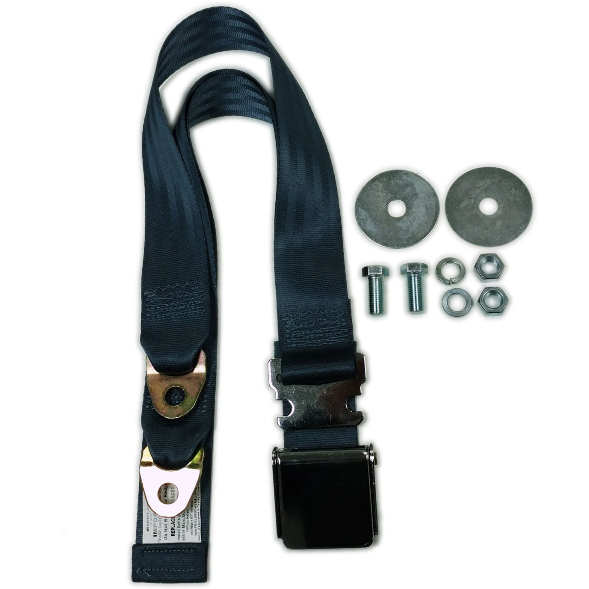 Blue Universal 72" Lap Seat Belt w/ Hardware Chrome Latch Hot Rod ...
