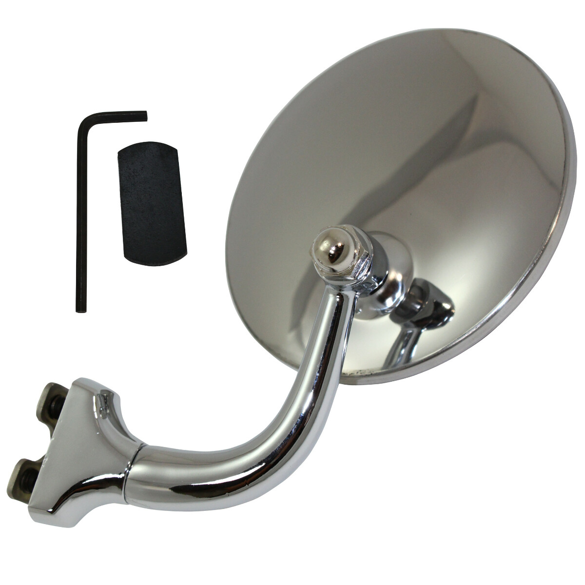 STREET ROD 4" STAINLESS STEEL UNIVERSAL PEEP MIRROR LEFT OR RIGHT DOOR ...
