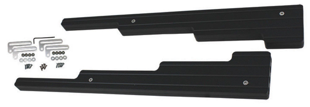 Ball Milled Black Aluminum Spark Plug Wire Looms Holders SBC BBC 302 ...