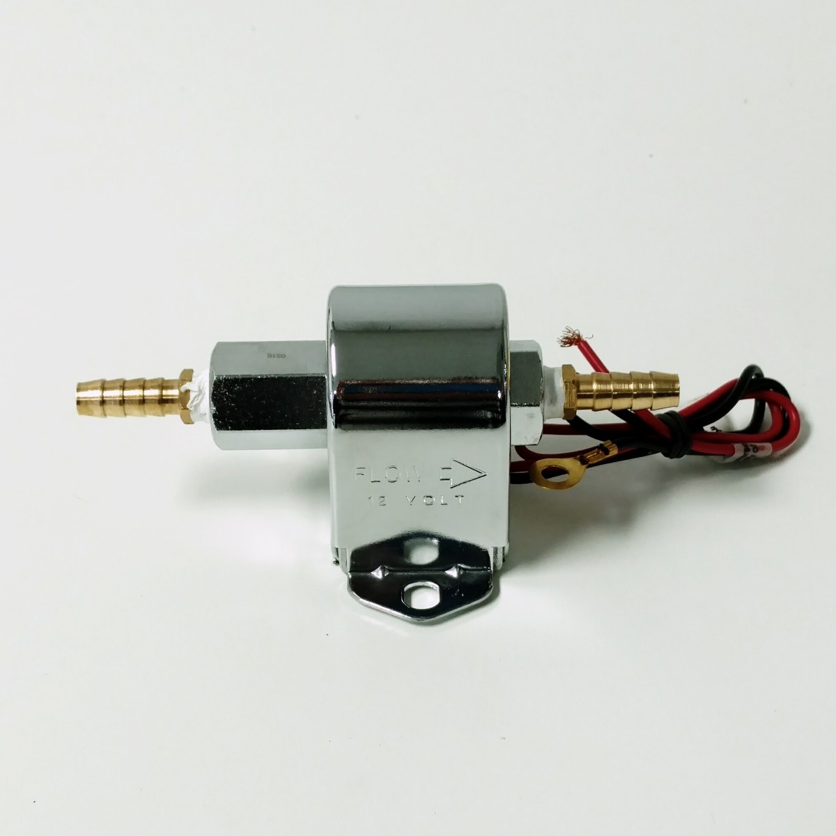 Universal Chrome Round Electric Fuel Pump 2.5-4 PSI Hot Rat Street Rod ...