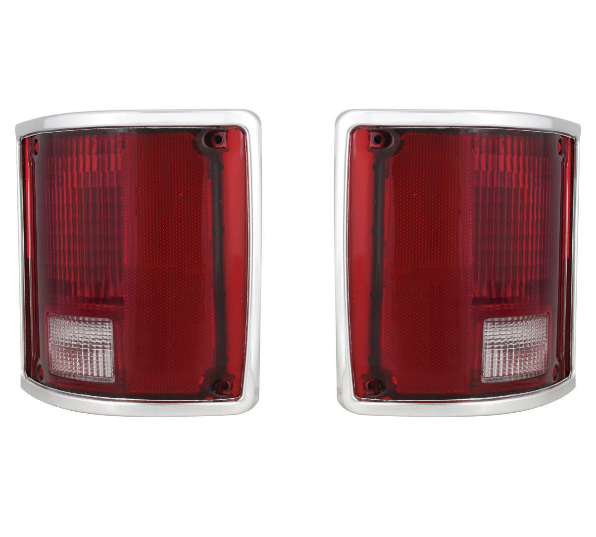 (2) 1973 - 87 Chevy/GMC Truck Tail Lamp Assembly with Trim, Pair - 74 ...
