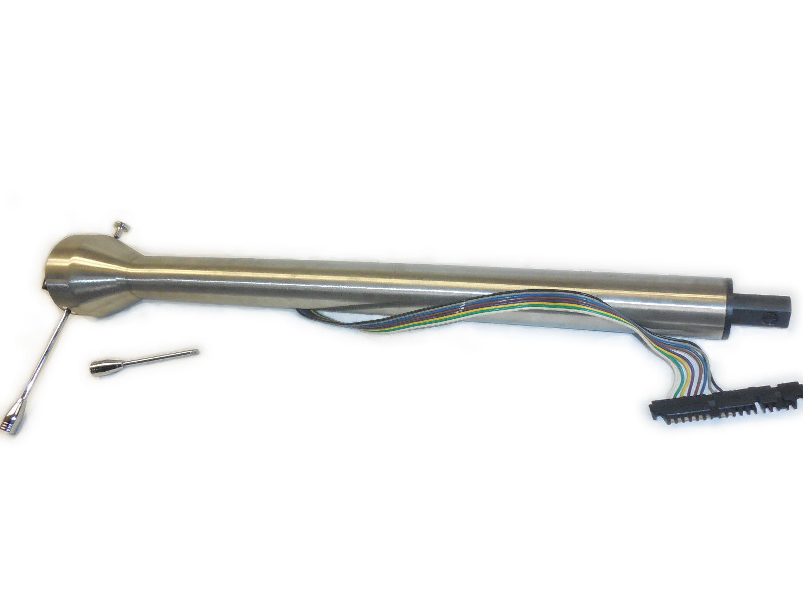 30" Straight Floor Shift Column (1") - Raw Finish - No Tilt - Hot Rat ...