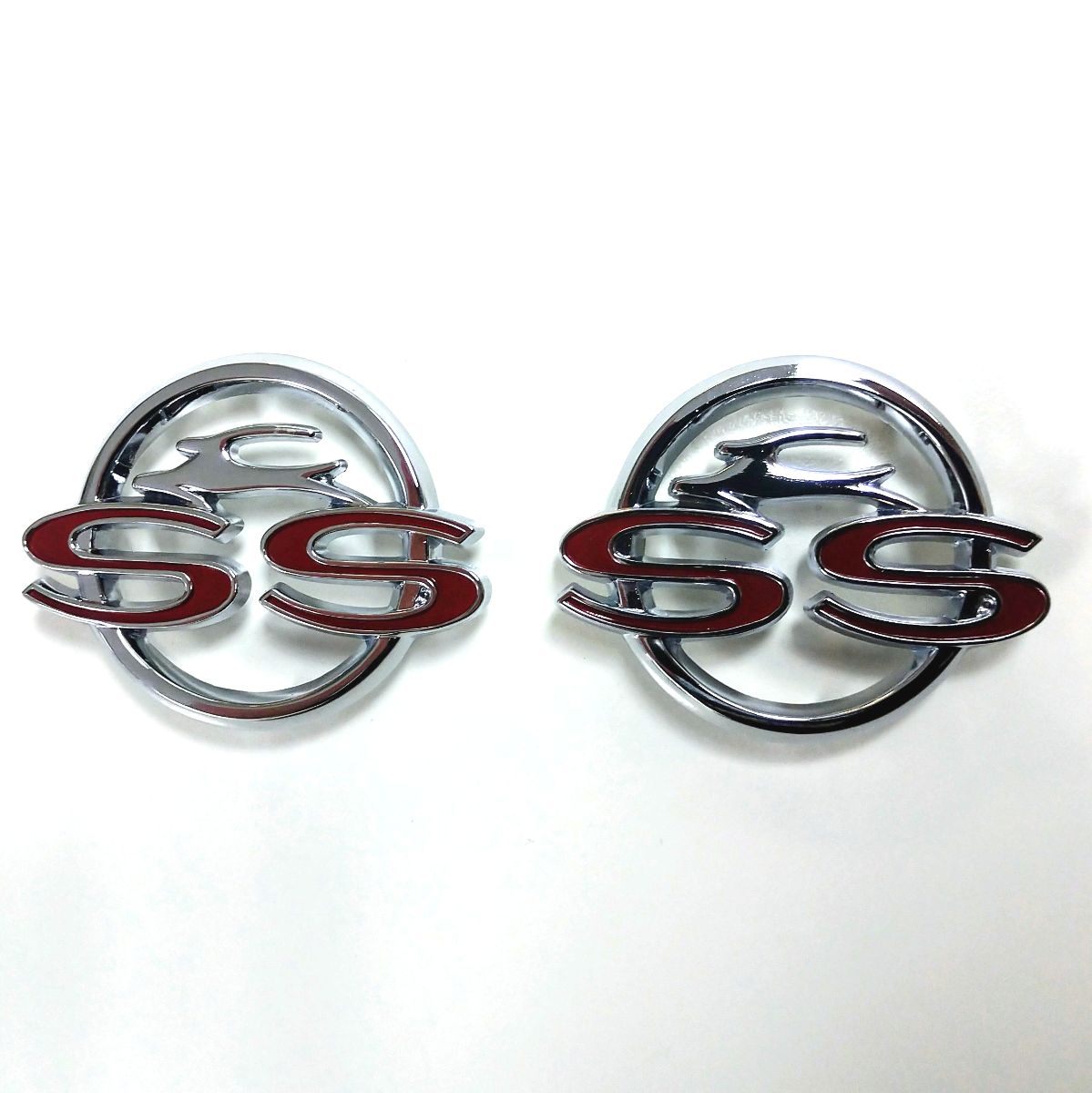1962 62 Impala Rear Quarter Panel Emblems "SS", Pair - Badges Chevy ...