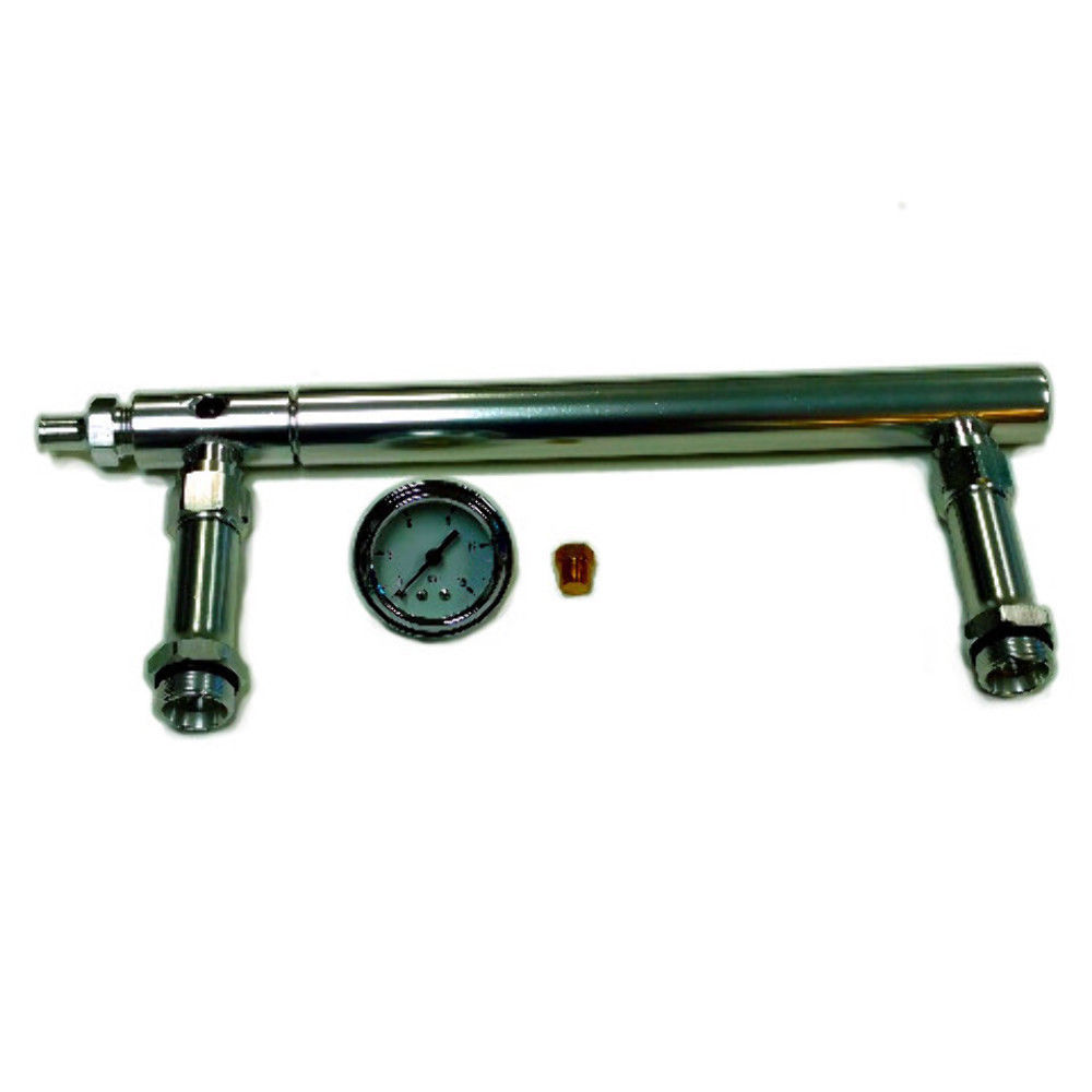 Billet Aluminum Holley 4150 Double Pumper Fuel Line Log Anodized w ...