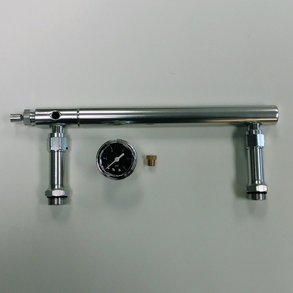 Billet Aluminum Holley 4150 Double Pumper Fuel Line Log Anodized w ...