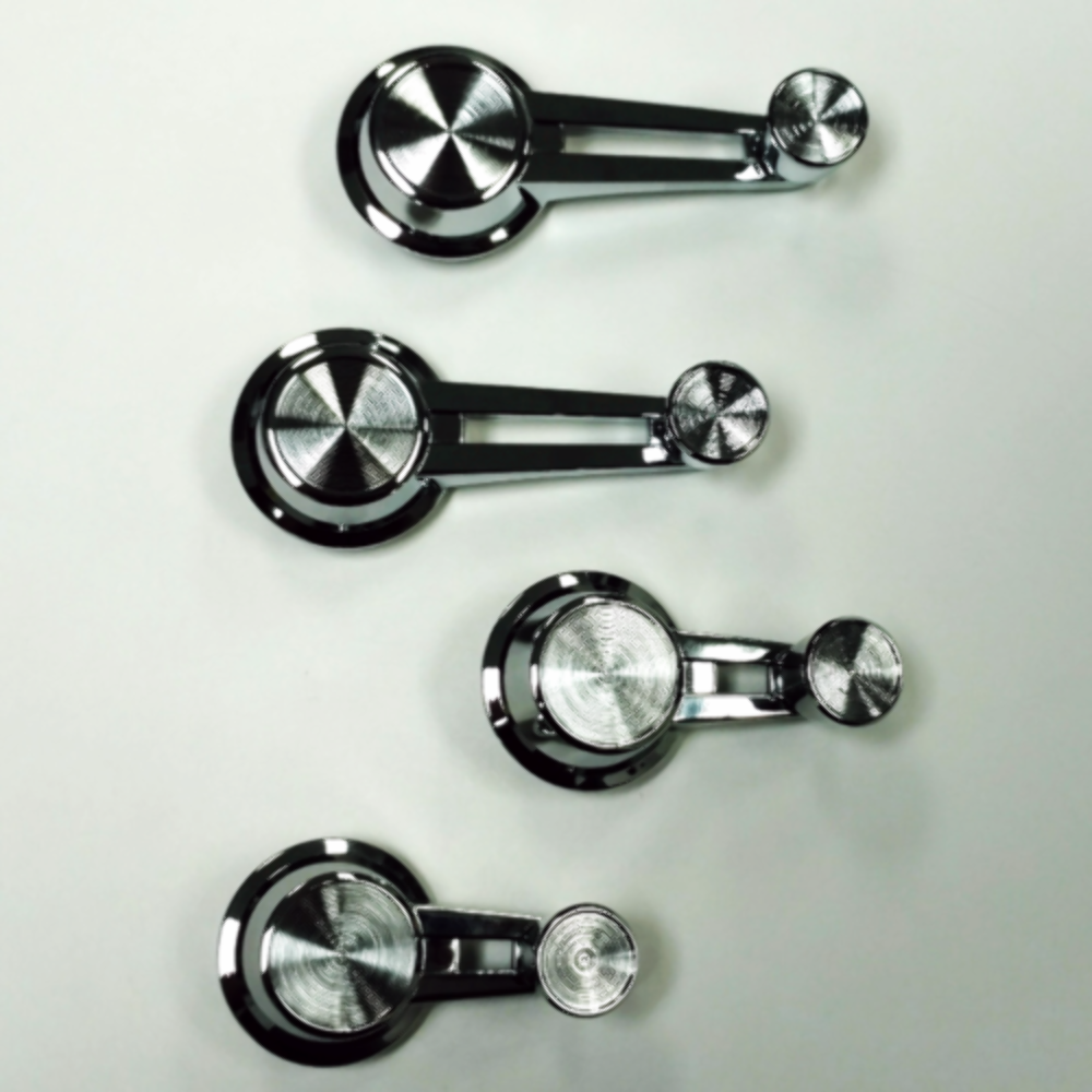 1965-1966 Chevy Impala / Caprice / Bel-Air Inside Chrome Window Crank ...