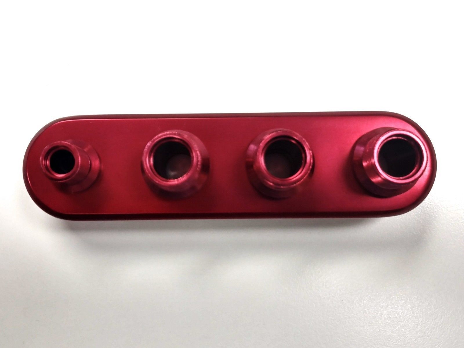 Red Aluminum 4 Port Straight AC Air Conditioning Heater Hose Firewall ...