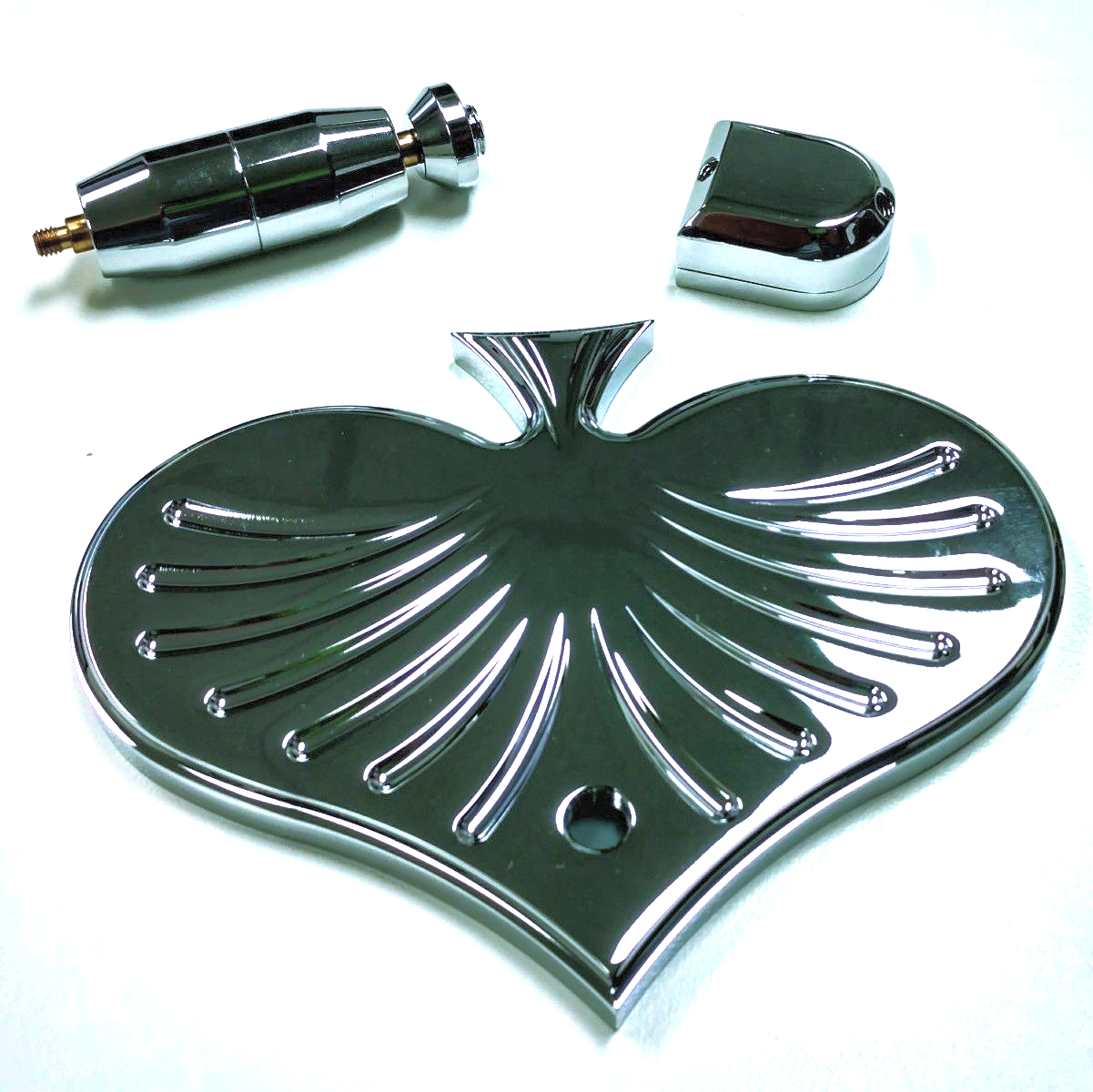 Chrome Aluminum Rear View Spade Mirror - Universal Custom Hot Rat ...