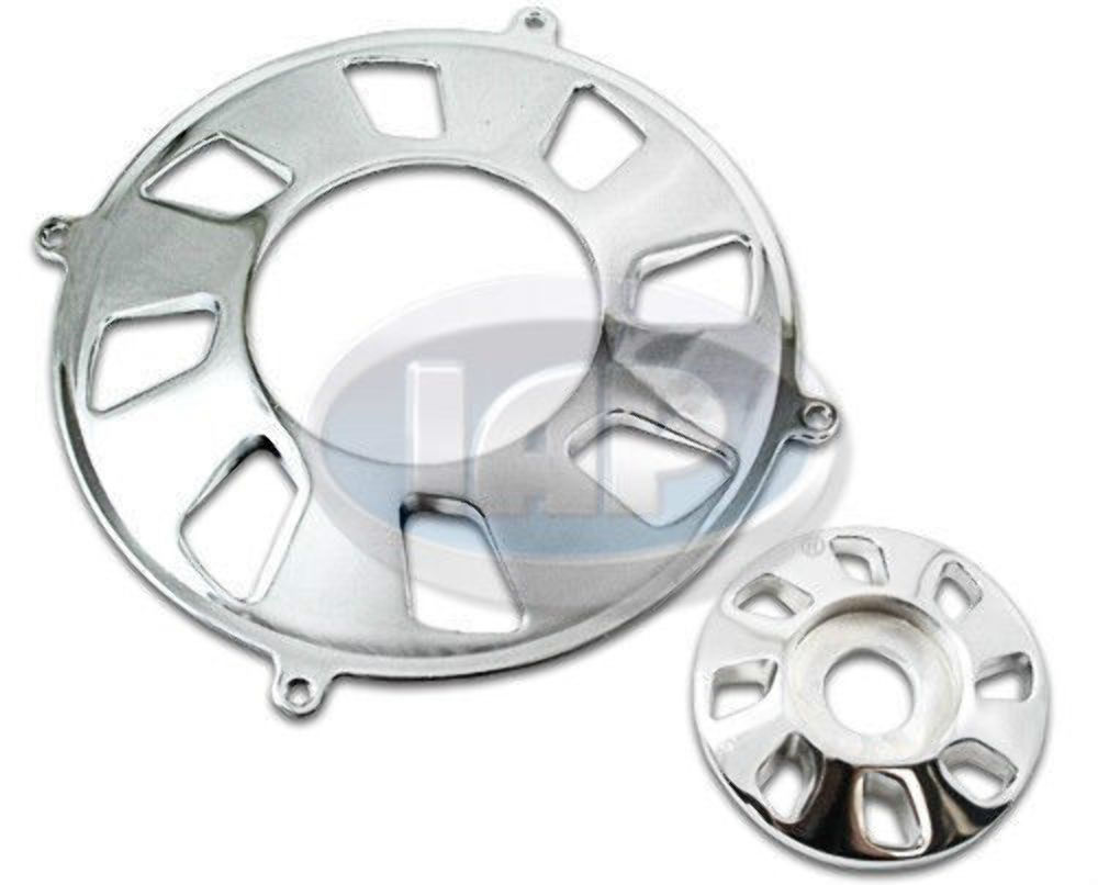 Generator/Alternator Pulley 2-Piece Cover, Polished For Type-1 | Pirate Mfg