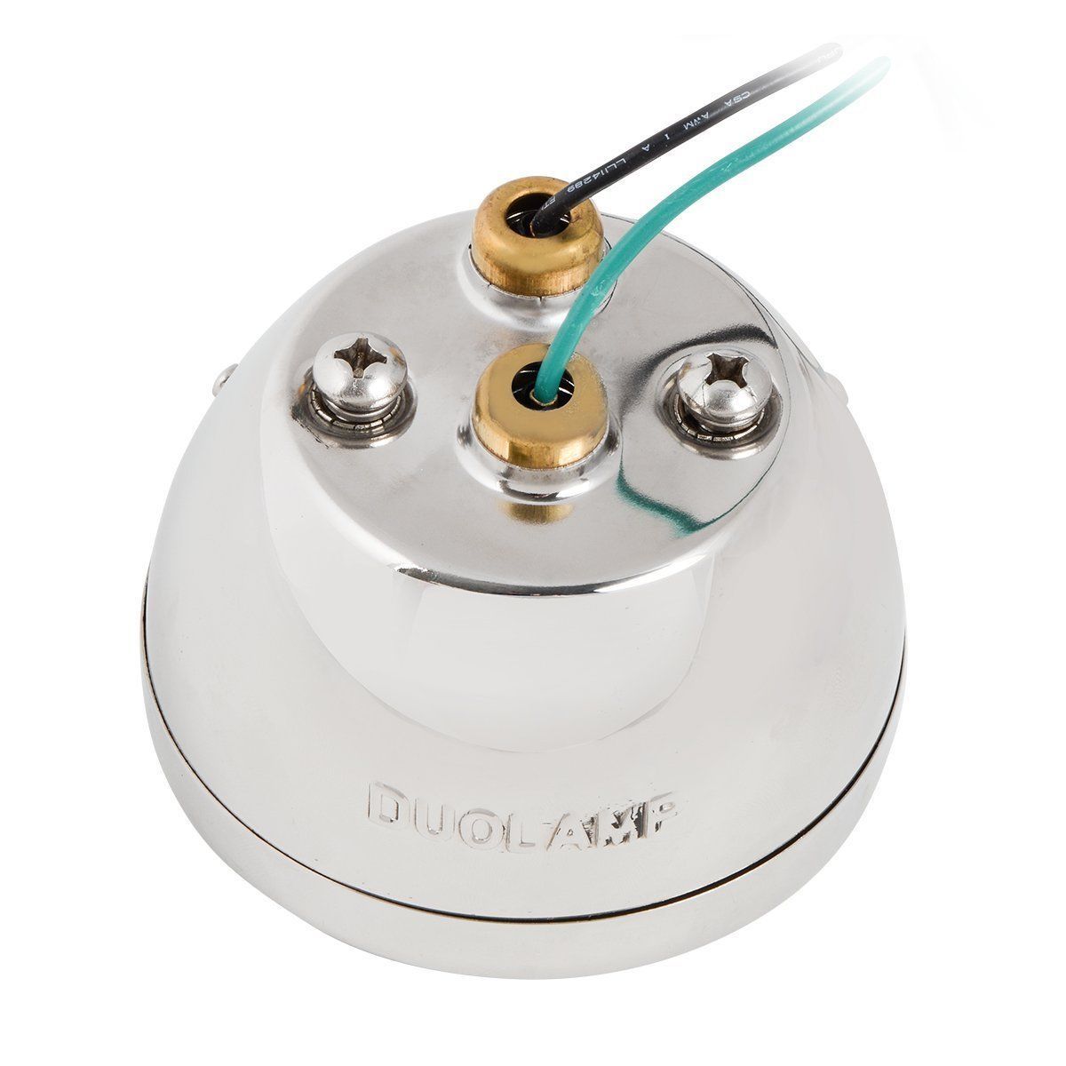 6V Stainless Steel Duolamp Tail Light w/ Amber/Red Glass Lens and ...