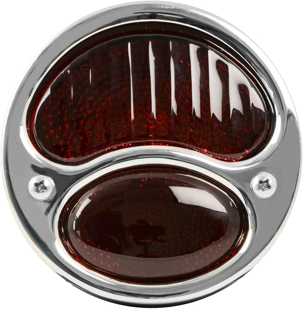 KNS Accessories KA0019 6V Stainless Steel Duolamp Tail Light for Ford ...