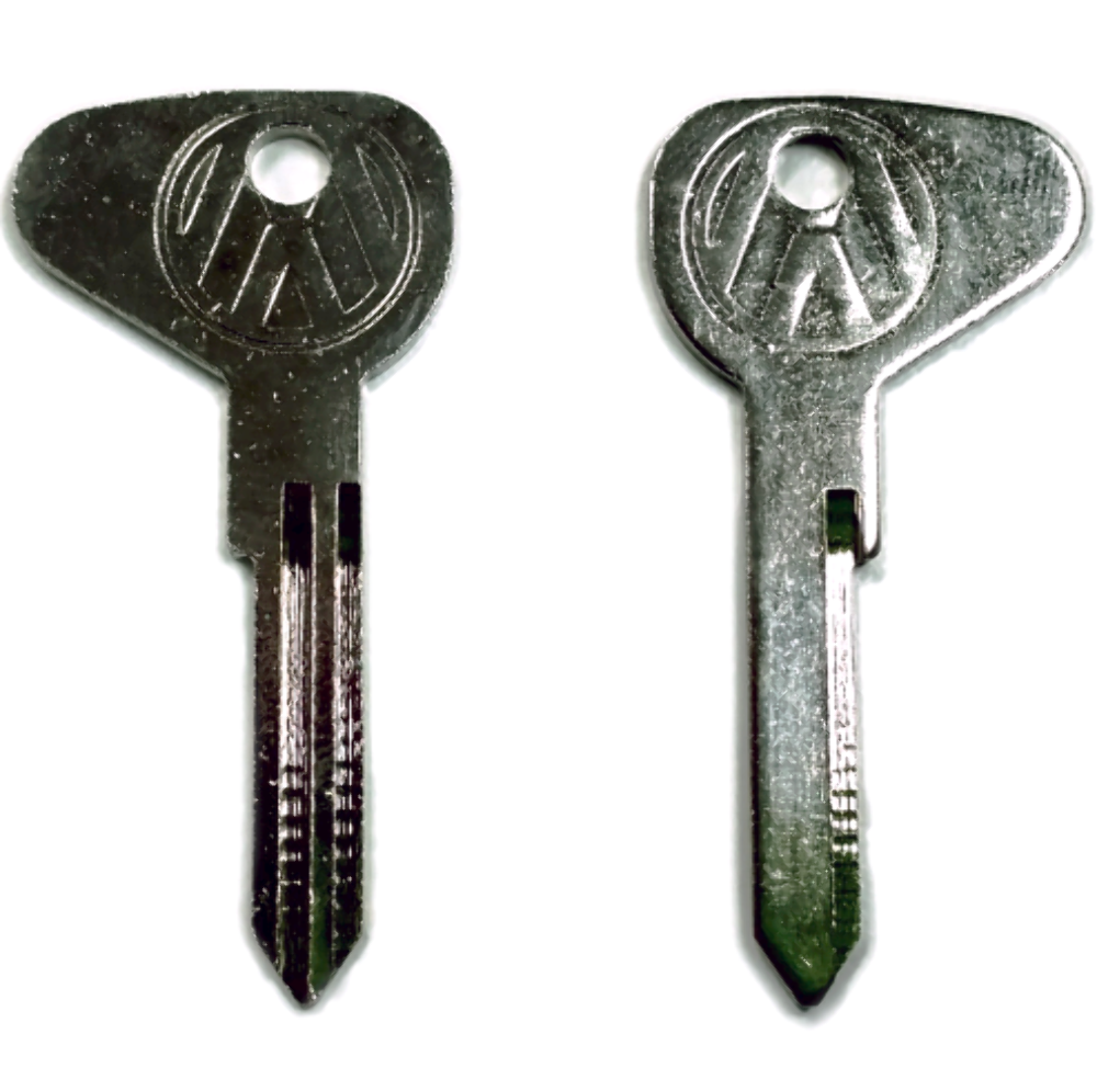 (2) Key Blanks, Profile "R", Classic Air-Cooled VW Bus 1971 - 1979 ...