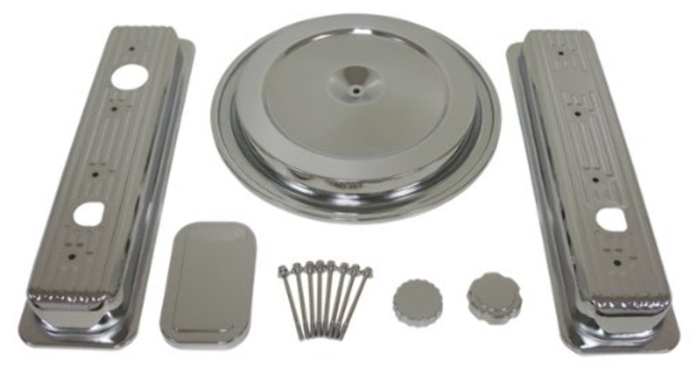 1993-94 Chevy/GMC 5.0L & 5.7L Truck Chrome Steel Engine Dress Up Kit ...