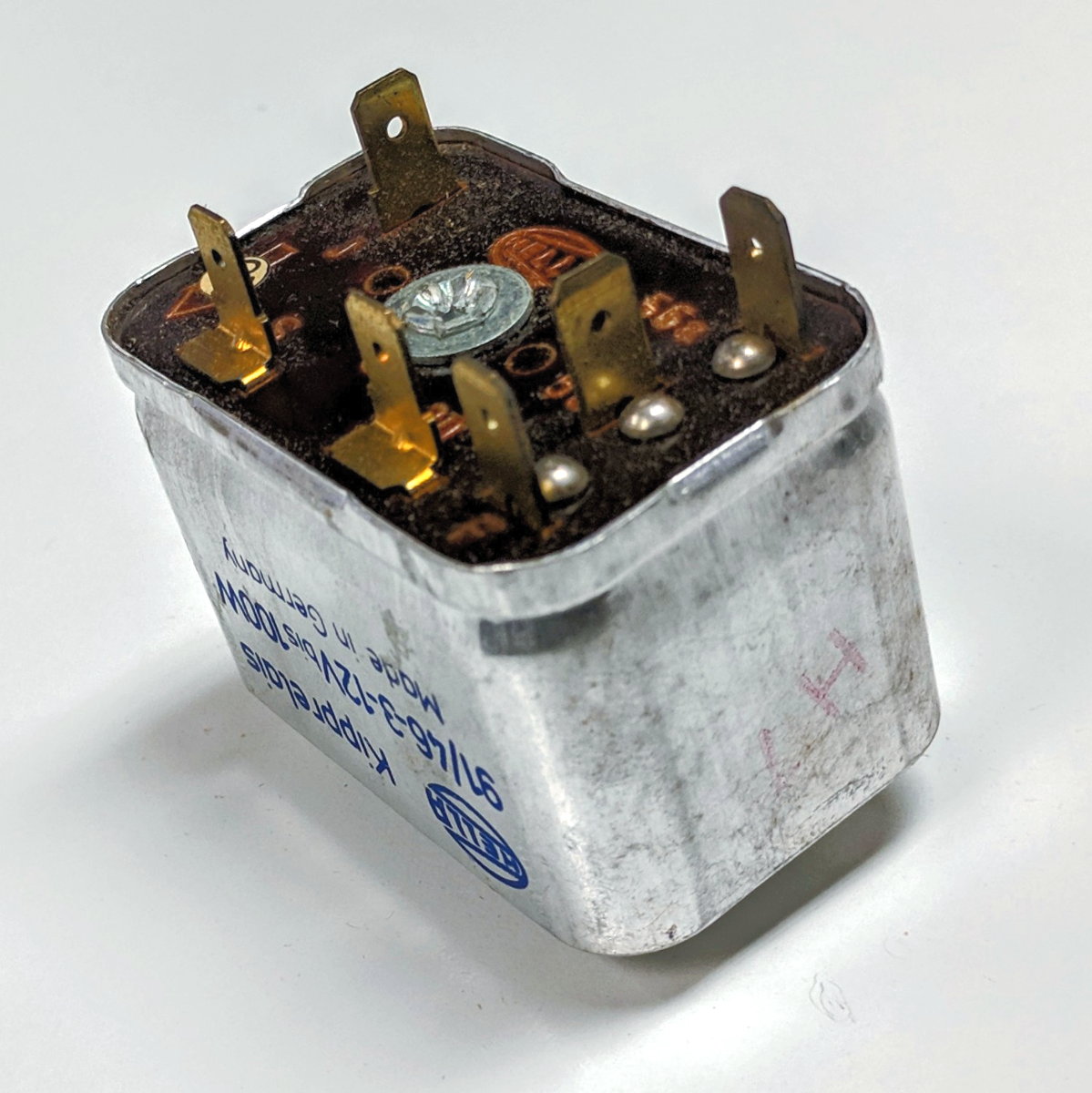 Hella 6 Pin Silver Headlight Relay 91/46-3-12V bis 100W German - 311 ...