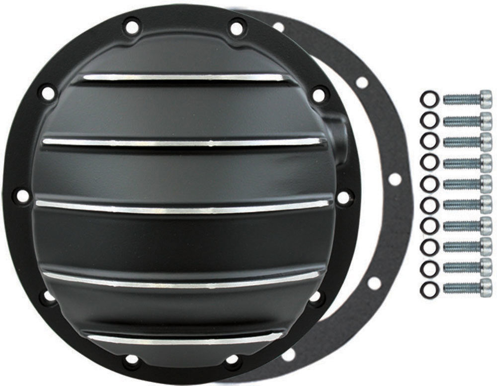 Black Aluminum Chevy GM 10 Bolt Differential Cover For 8.5 Inch Ring ...