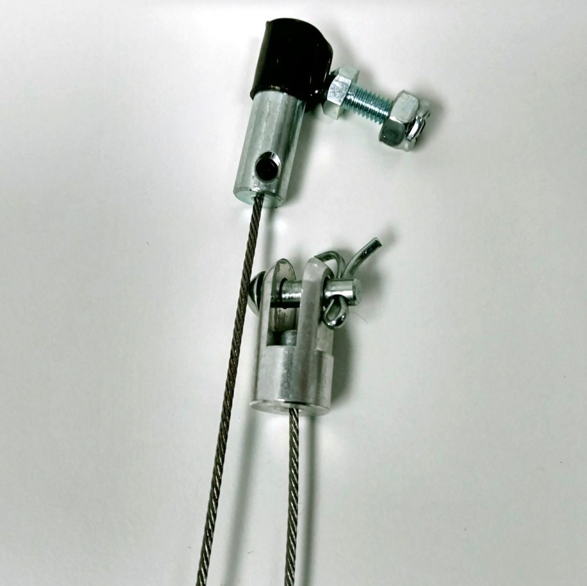 36" Stainless Throttle Cable W/ 24" Stainless Braid For Hot Rod, Rat ...