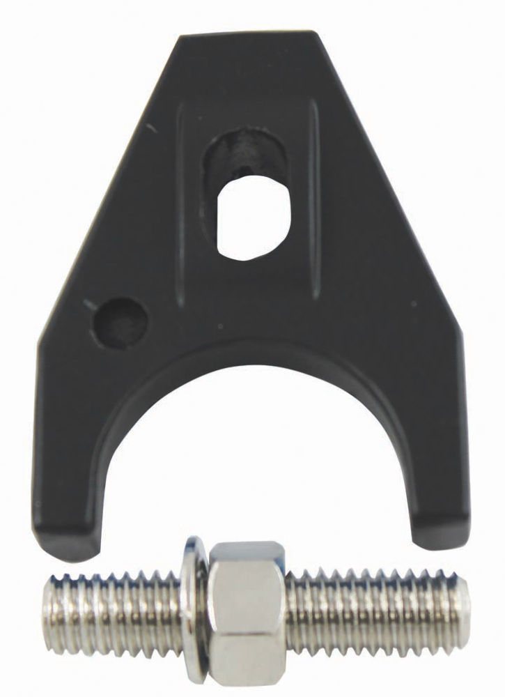 Hot Rod Black Painted Aluminum Distributor Hold Down Clamp SBC 350 BBC ...