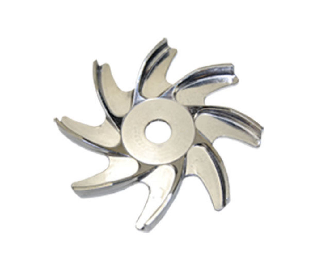 Hot Rod Polished Aluminum Alternator Pulley Fan Blade, Fits GM & Ford ...