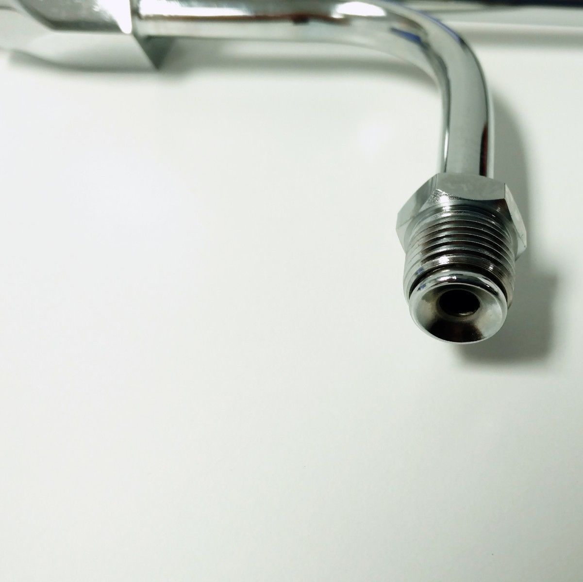 Chrome 3/8" Fuel Line For Holley 3310 Series Carbs | Pirate Mfg