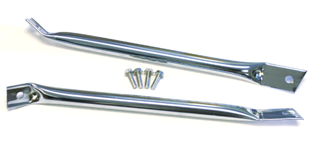 Chrome Radiator Support Bars, Fits Chevy Camaro 1970-1981 | Pirate Mfg